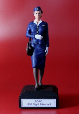 1958 BOAC Flight Attendant Hand Painted Figurine, any airline | eBay