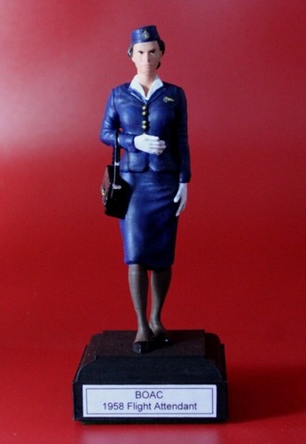 1958 BOAC Flight Attendant Hand Painted Figurine, any airline | eBay UK
