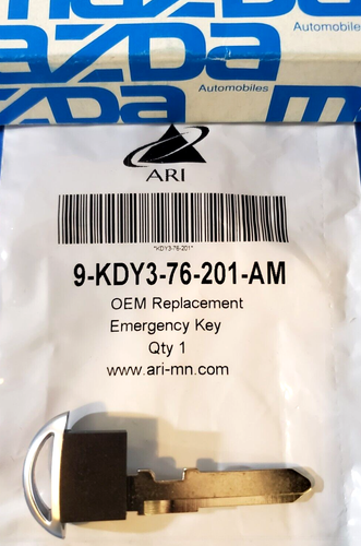 New for Mazda: ARI Replacement Emergency Insert Key Fob Blank, OEM ...