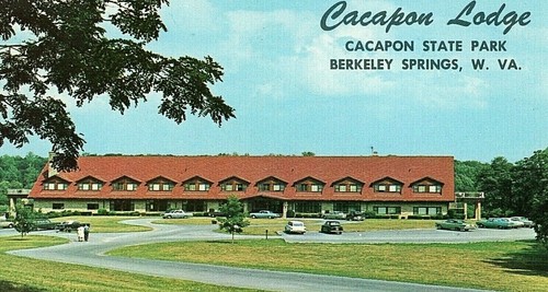 Postcard Cacapon Lodge at Cacapon State Park in Berkeley Springs, WV ...