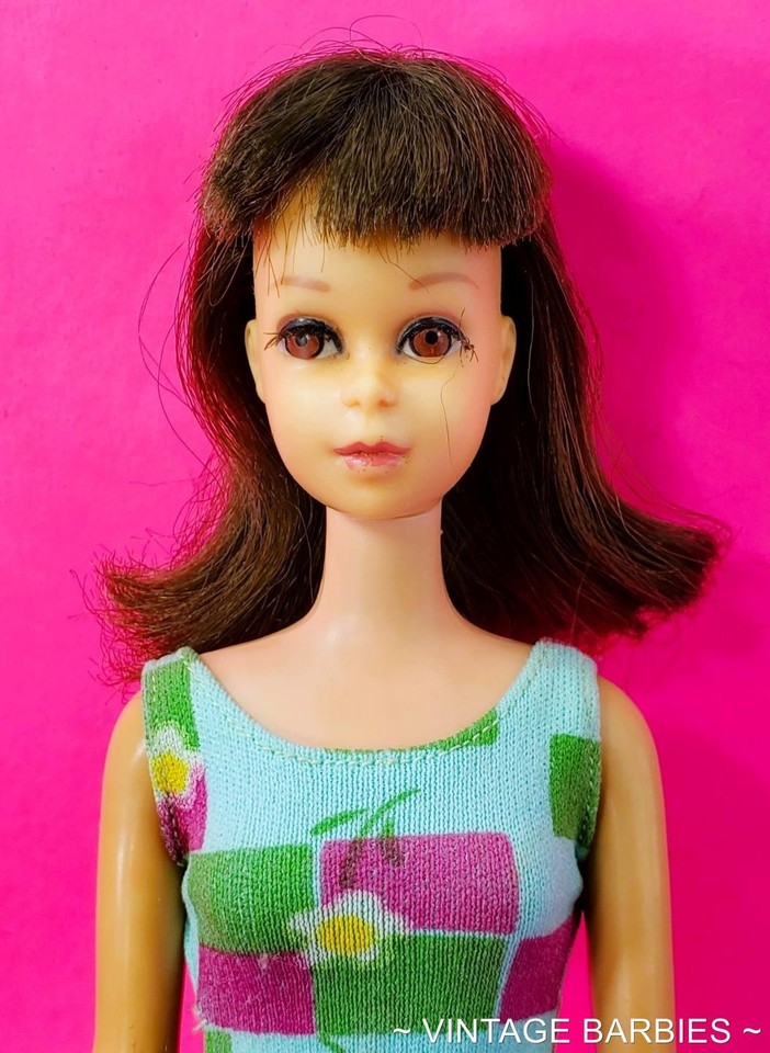 Vintage Brunette Bend Leg TNT Francie Doll #1130 w/Original Swimsuit ...