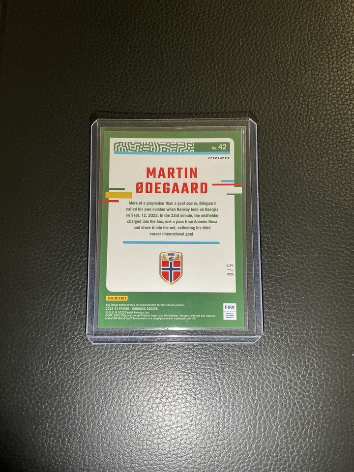 2023-24 Panini Donruss Optic Dragon Prizm /8 Martin Odegaard Martin ...