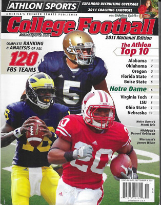 Athlon Sports College Football Magazine Top 10 Complete Team Rank ...