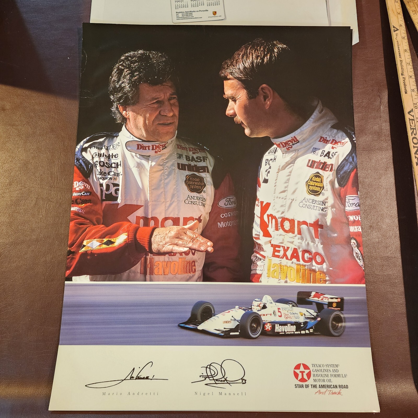 Poster Mario Andretti & Nigel Mansell - 1993 Indy Car Racing Mansell’s ...