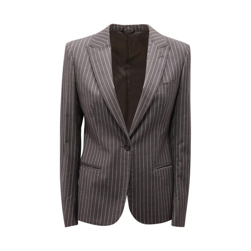 5823AZ GIACCA GESSATA DONNA TONELLO WOMAN WOOL PINSTRIPE JACKET | eBay