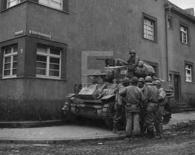 WW2 1945 Koln Cologne Germany Sherman Tank Gruner Brunnenweg WWII Photo ...
