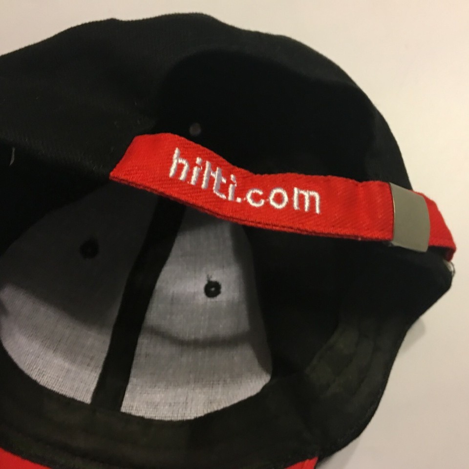 HILTI Mens Power Tools Construction Adjustable Strapback Hat Cap Red ...