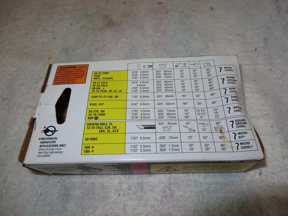 1- 72LG-060G Oregon chainsaw chain 16" 3/8 .050 60 DL | eBay