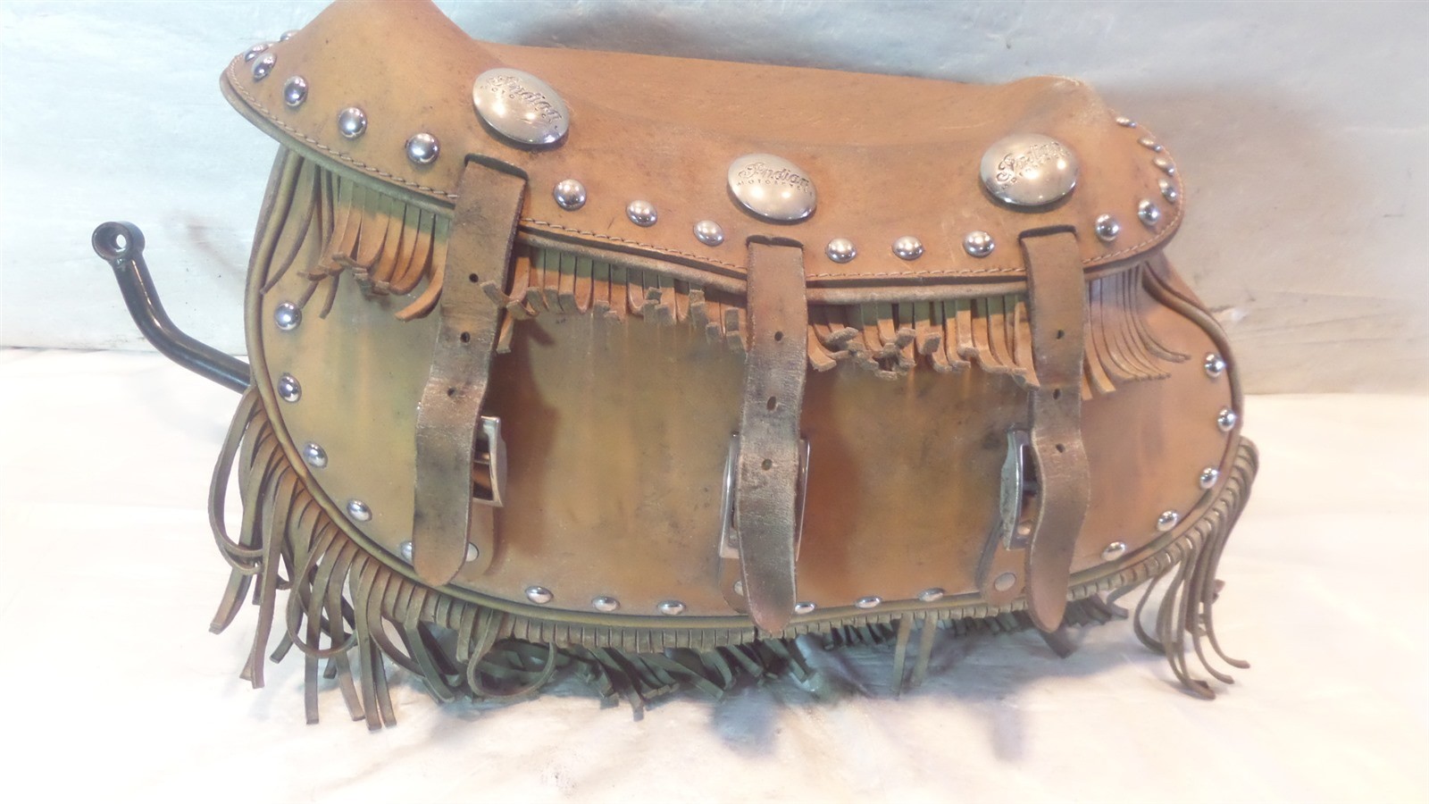 2003 03 Indian Gilroy Chief Vintage Brown Left Rear Saddlebag Saddle ...