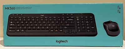 Logitech MK360 Compact And Slim Wireless Keyboard and Mouse NEW SEALED ...