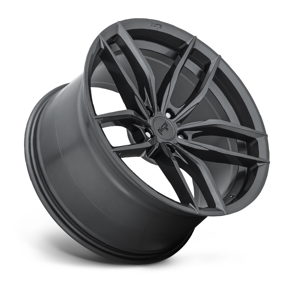 Set 4 Niche M204 Vosso 20x9 6x5.5 Matte Anthracite Wheels 20" 20mm Rims ...