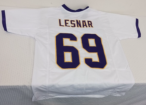 NFL Football Jersey VIKINGS White XL Custom #69 BROCK LESNAR WWE WWF ...