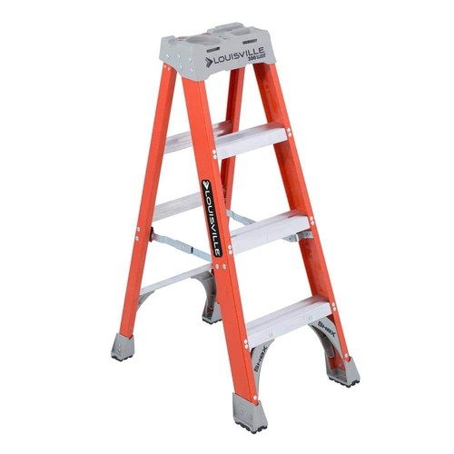 4 ft.Fiberglass Step Ladder, 300 lbs.Load Capacity Type IA Duty Rating ...