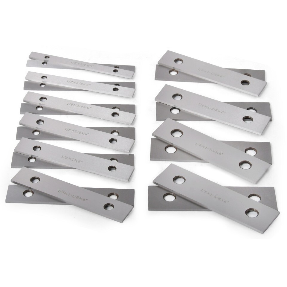 1/8" Thick Matched 10Pair Precision Steel Parallel Set for Milling ...
