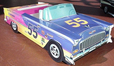 6 Different Chevys Cardboard Classic Cars Kid Food Box Party Tray Favor ...