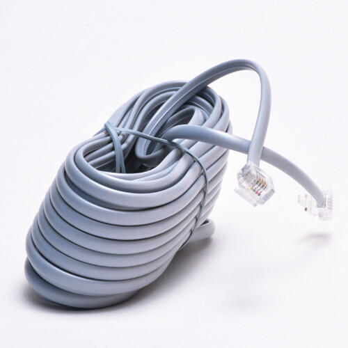 25feet/foot/ft Telephone Phone Extension Cord Cable Line Wire DSL ...