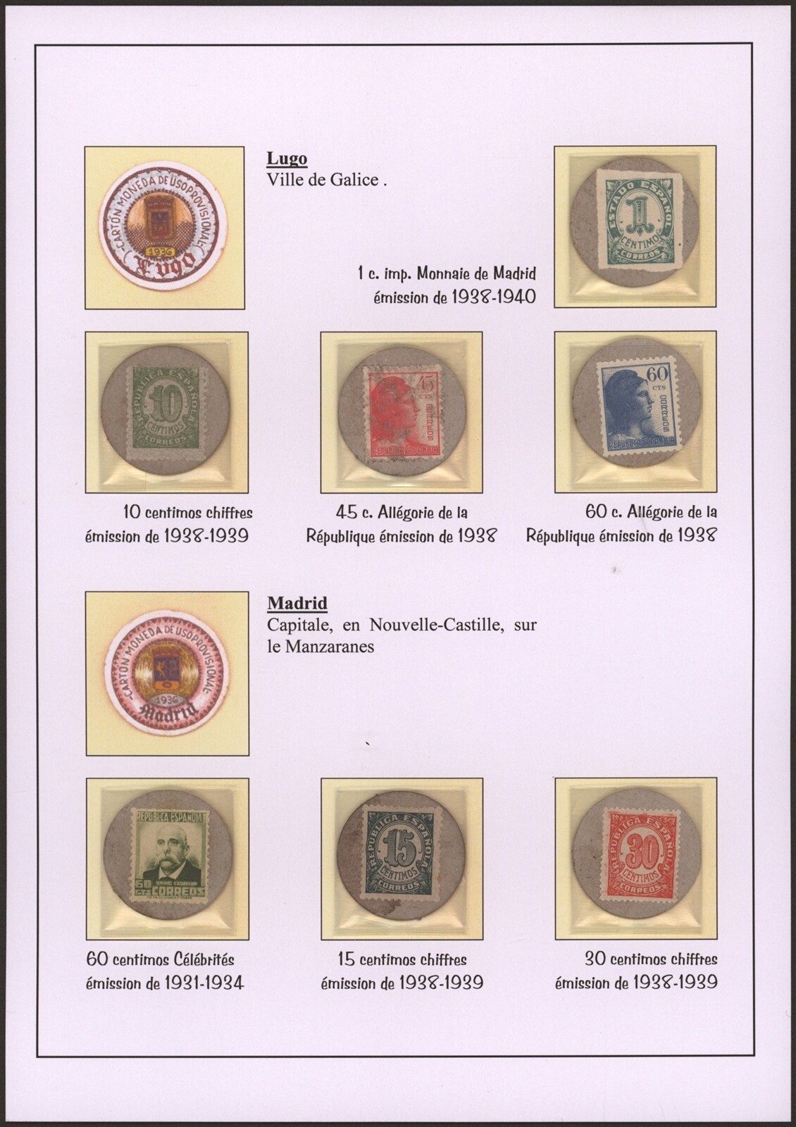 Spain - Encased Postage Stamp Necessity Money Coin - Mint Stamps K22 | eBay