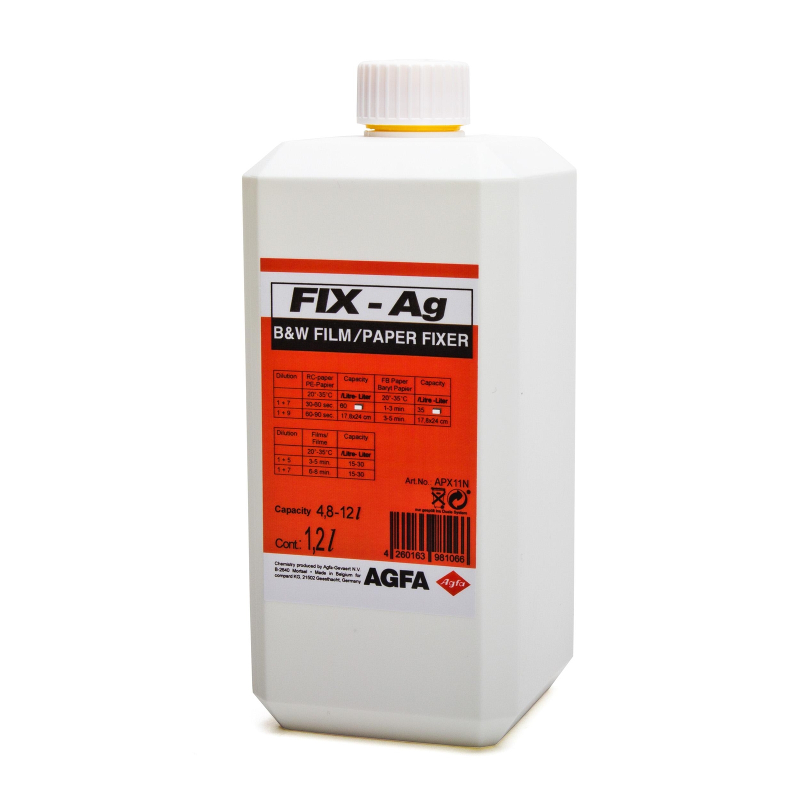 Agfa+Fix-ag+Agefix+1+2+L+en+blanco+y+negro | Compra online en eBay