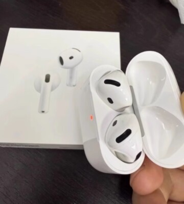 White Apple 4th Generation Wireless Earbuds ANC with Active Noise ...