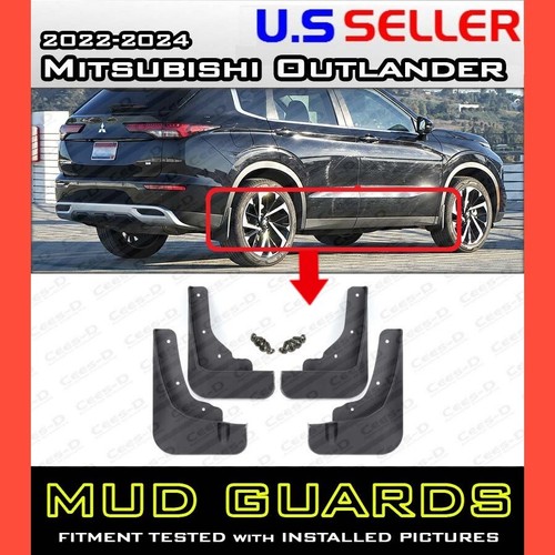 MUD GUARDS for 22 23 24 Mitsubishi Outlander / Mudguards Splash Flaps ...