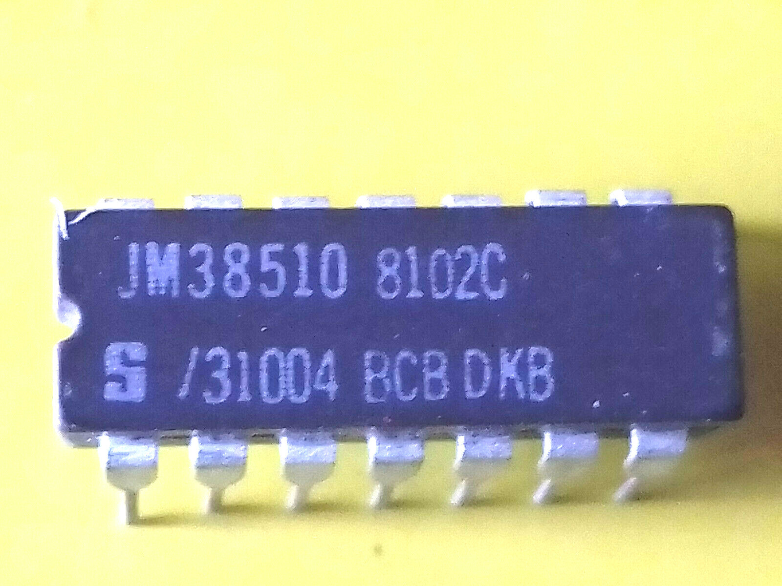(1 PIECE) Vintage Signetics JM38510 8102C /31004 BCB DKB Semiconductor ...