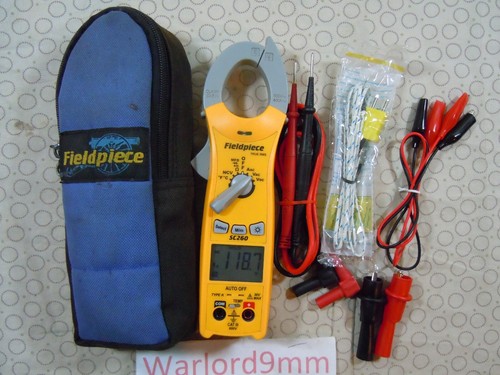 FIELDPIECE SC260 TRMS CLAMP METER + ACCESSORIES + FP CASE - 0208157. | eBay