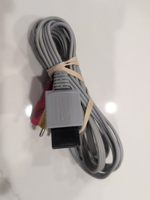Original OEM Nintendo Wii And Wii U Audio Video AV Cable Cord Very Good ...