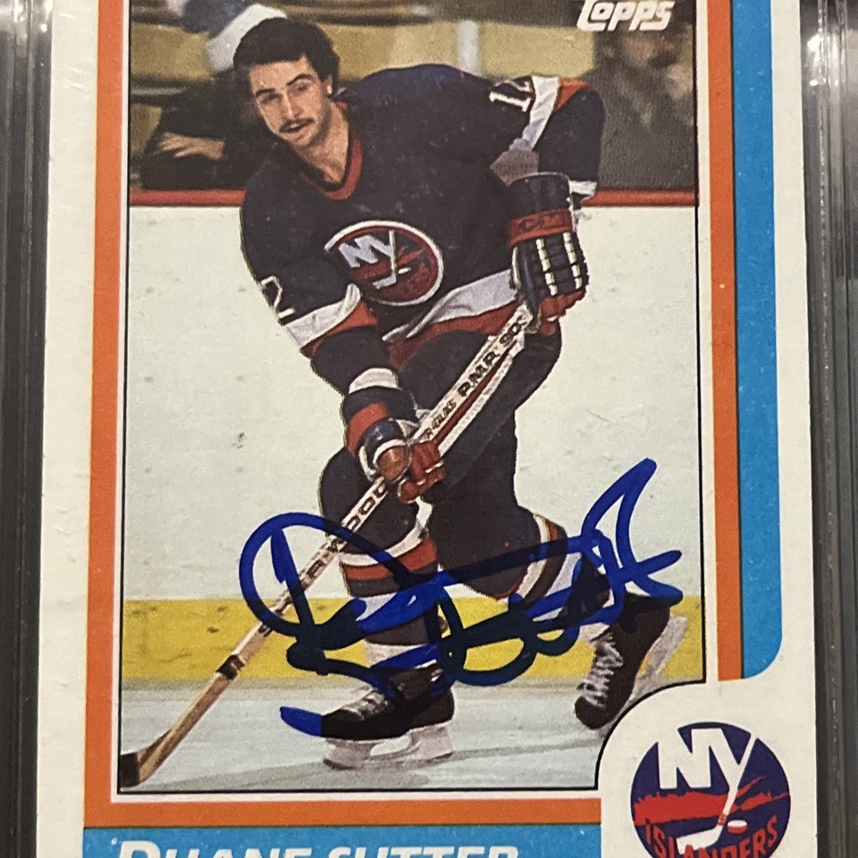 3 Signed New York Islanders Cards Steve Thomas/Duane Sutter/Ryan Smith&Yashin | eBay