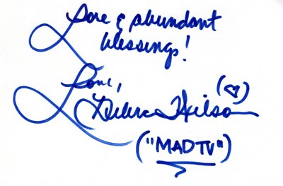 Debra Wilson Actress Comedian Mad TV Hand Signed Autograph 4x6 Card | eBay