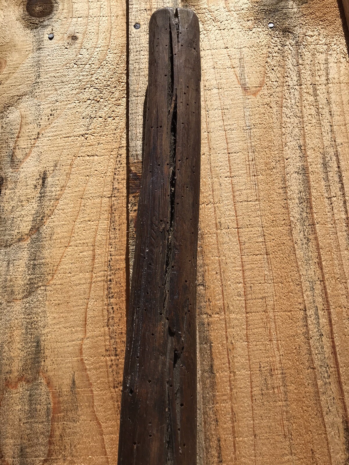 Antique Log Roller Turner Lumberjack Tool 50” Inches 1800's Primitive ...