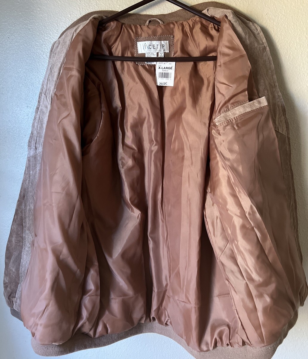 Suede Jacket NWT, VINTAGE ICETIP Pig Split Leather Unisex Suede Jacket NWT, VINTAGE ICETIP Pig Split Leather Unisex