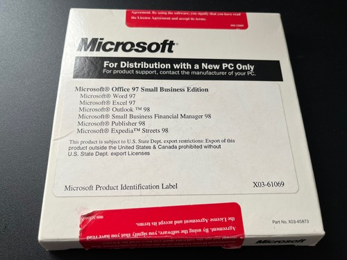 Microsoft Office 97 Small Business Edition with 3 Disc Full OEM Version ...