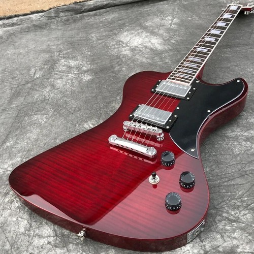 Red Flamed Maple Top Electric Guitar Rosewood Fingerboard Mahogany Body ...