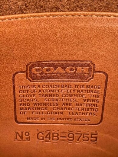 9755 Coach Vintage Penny Pocket Tan Leather Shoulder Bag Crossbody 9755 ...