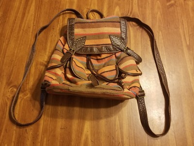 Icing Backpack AZTEC PINK/KHAKI/GREEN/BROWN/ORANGE cowboy/western look ...