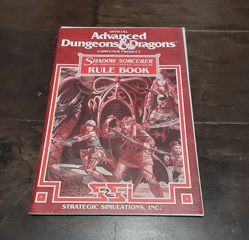 Vtg D&D 1991 Advanced Dungeons & Dragons SHADOW SORCERER Rule Book ...