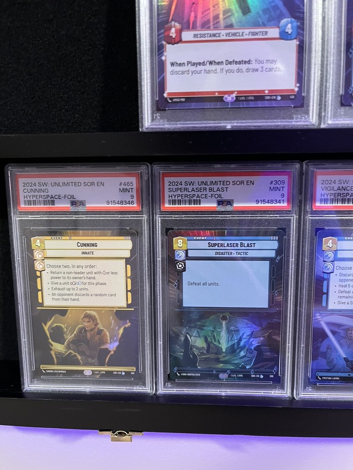 Star Wars Unlimited SOR Complete Hyperspace Foil Legendary Set All 16 ...