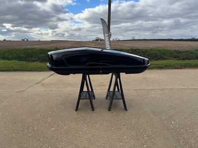 HALFORDS ADVANCED 580L BLACK GLOSS ROOF BOX THE BIG ONE (MADE BY THULE ...