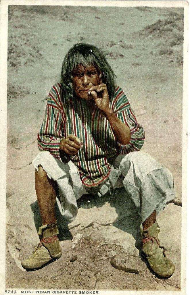 American Indians Smoking Cigarettes