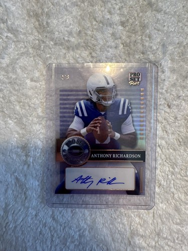 2023 Leaf Football Pro Set Pure Platinum Autograph Anthony Richardson ...