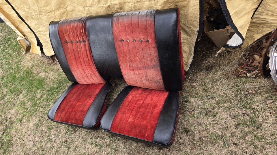 1970 -1981 CAMARO Z28 FIREBIRD TRANS AM REAR SEATS BACK SEATS OEM 3 PC ...