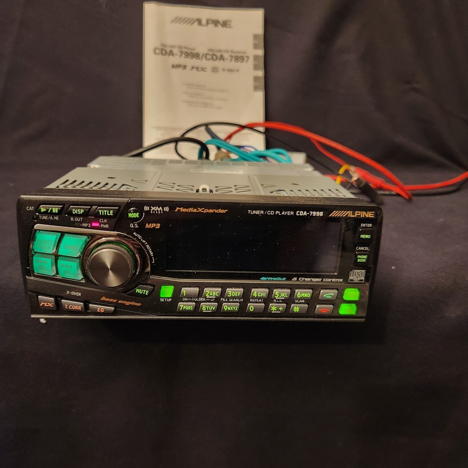 Alpine CDA-7998 Deck Car Stereo Receiver CD Player Works, Display Is ...