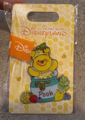 NEW HKDL Winnie the Pooh Honey Pot Fruit Disney Pin Lemon Fruits Pins ...