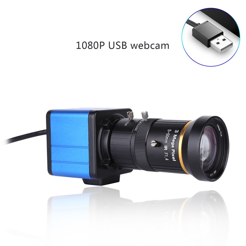 1080P HD USB Camera Computer Camera Webcam 2 Megapixels 80Degree Wide ...