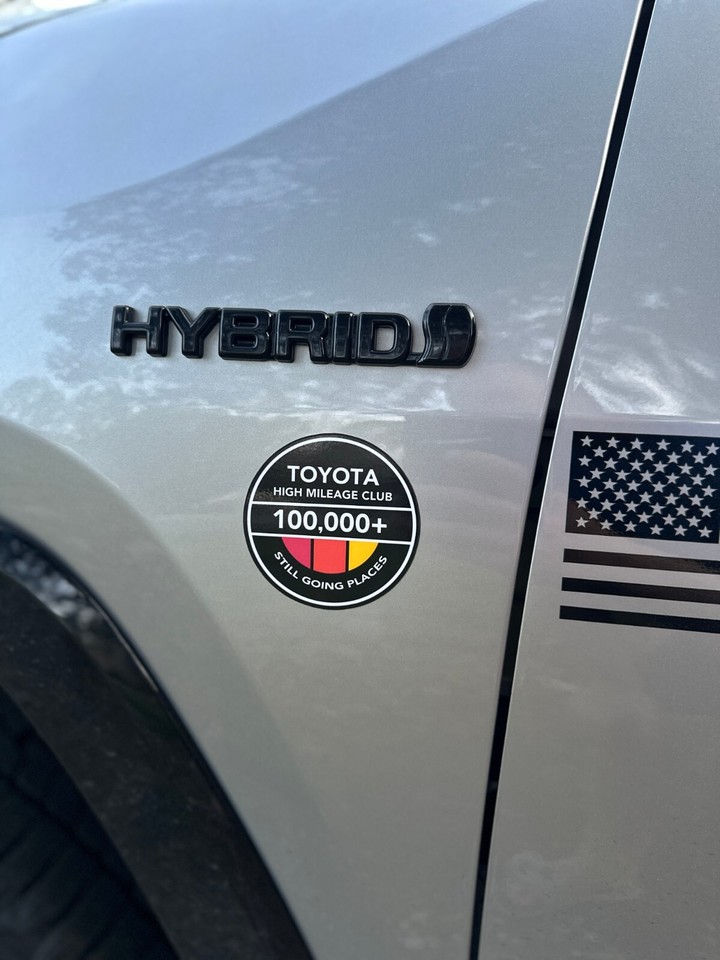 Toyota High Mileage Club Vinyl Sticker, 4WD Japanese Vintage Retro Logo ...