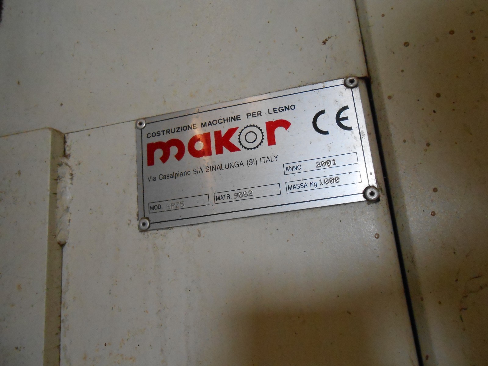 MAKOR SERIAL # 6725 MULTI HEAD SANDER MOULDER molder | eBay