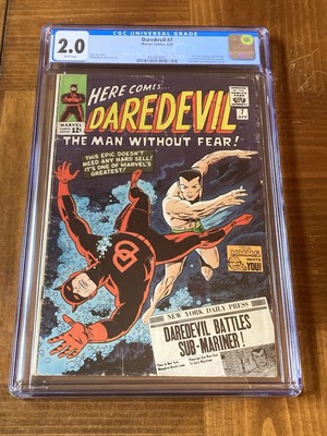 Daredevil 7 CGC 2.0 White Pages (1st app Daredevil’s Red Costume) #007 ...