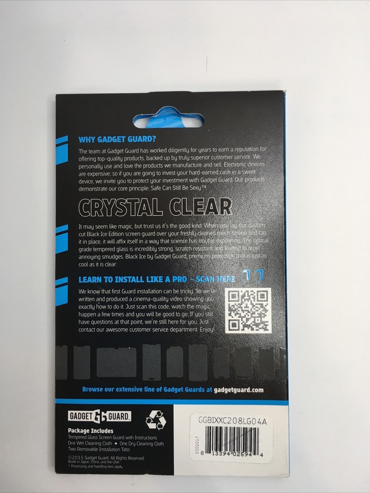 Gadget Guard Black Ice Screen Protector LG Stylo 3 - Clear 813394025944 ...