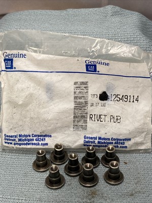 QTY 8 NEW GENUINE GM 12549114 BOLT/SCREW, FRONT WHEEL HUB 1984-2003 GR ...