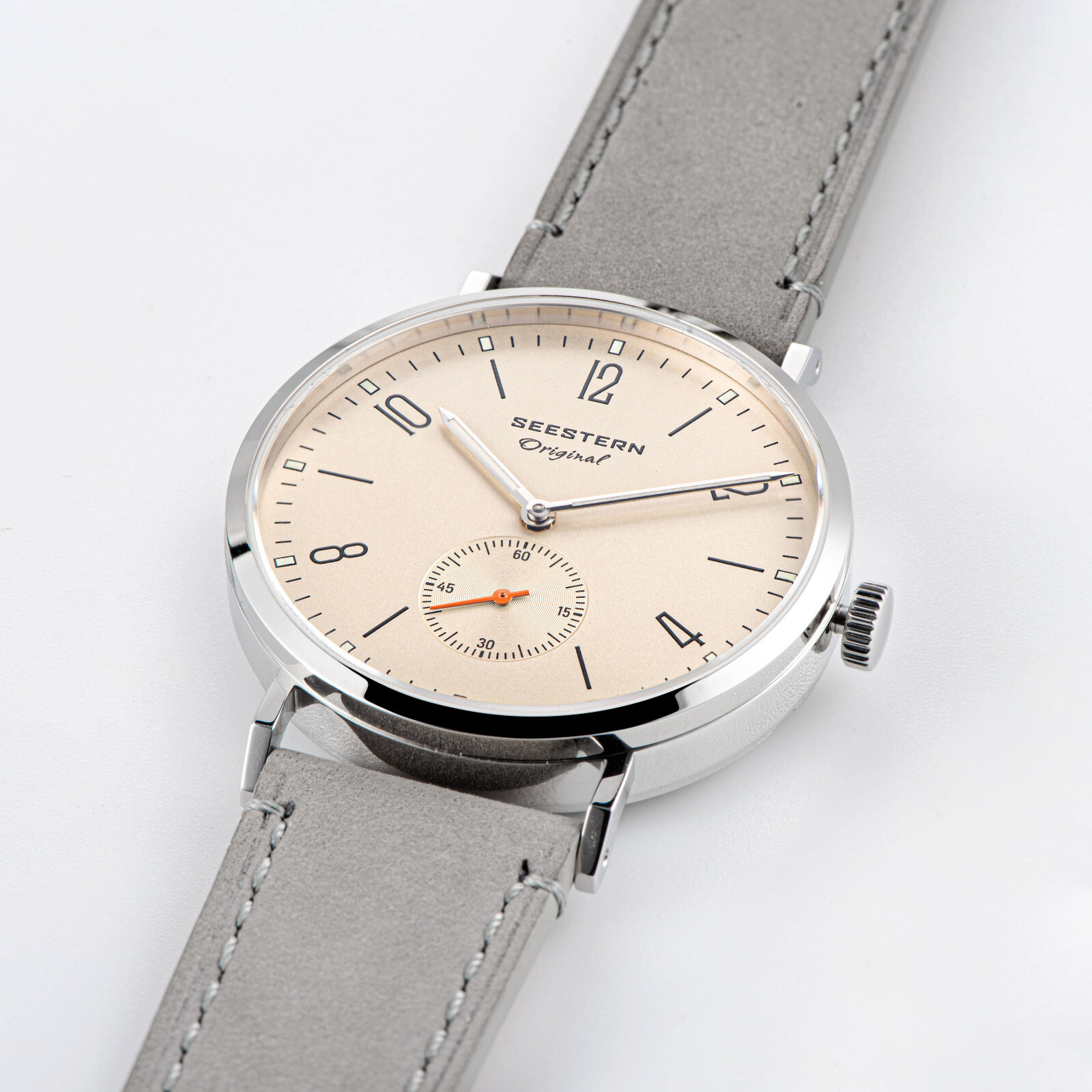 Seestern Original Sapphire Crystal Mechanical Mens Watch SEAGULL 1963 ...